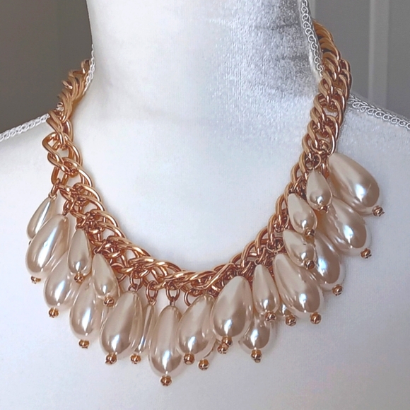 Vintage | Jewelry | Teardrop Pearl Necklace Bracelet Set | Poshmark